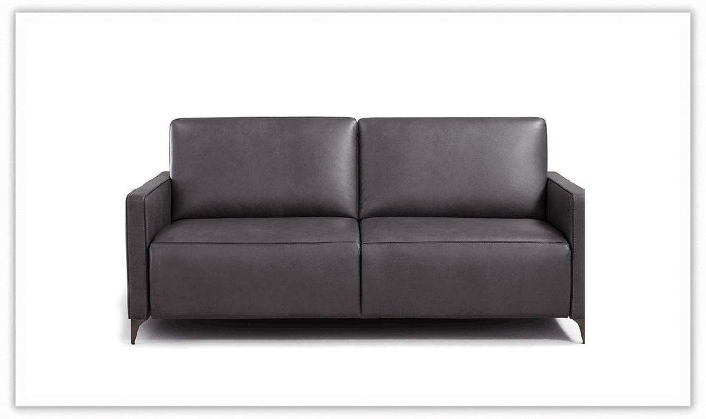 Wigan Italian Leather Queen Sleeper Sofa - Luxury Overnight Collection ...